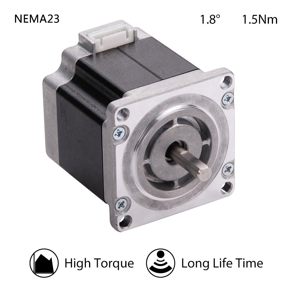 Buy MOONS' NEMA23 High Torque Stepper Motor 1.5Nm(212.43oz-in) 1A ...