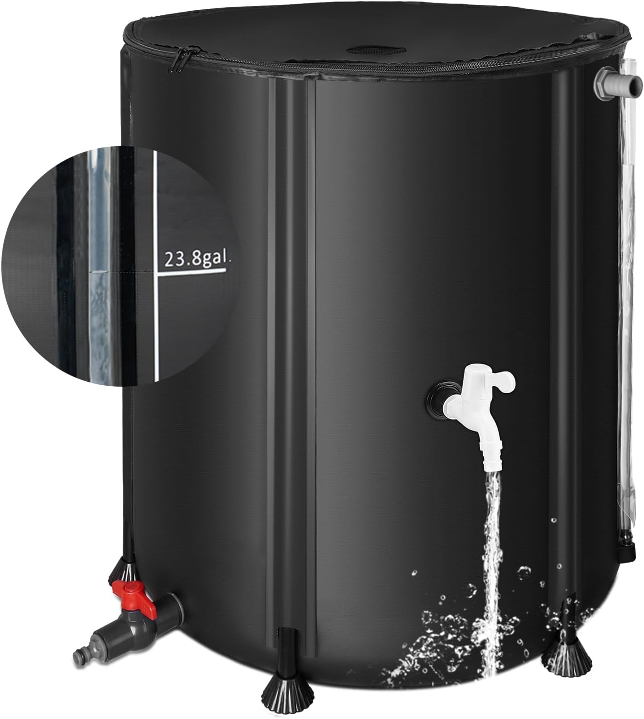 Amazon.com : Rain Barrel Water Collection System Anti-Collapse - 53 ...
