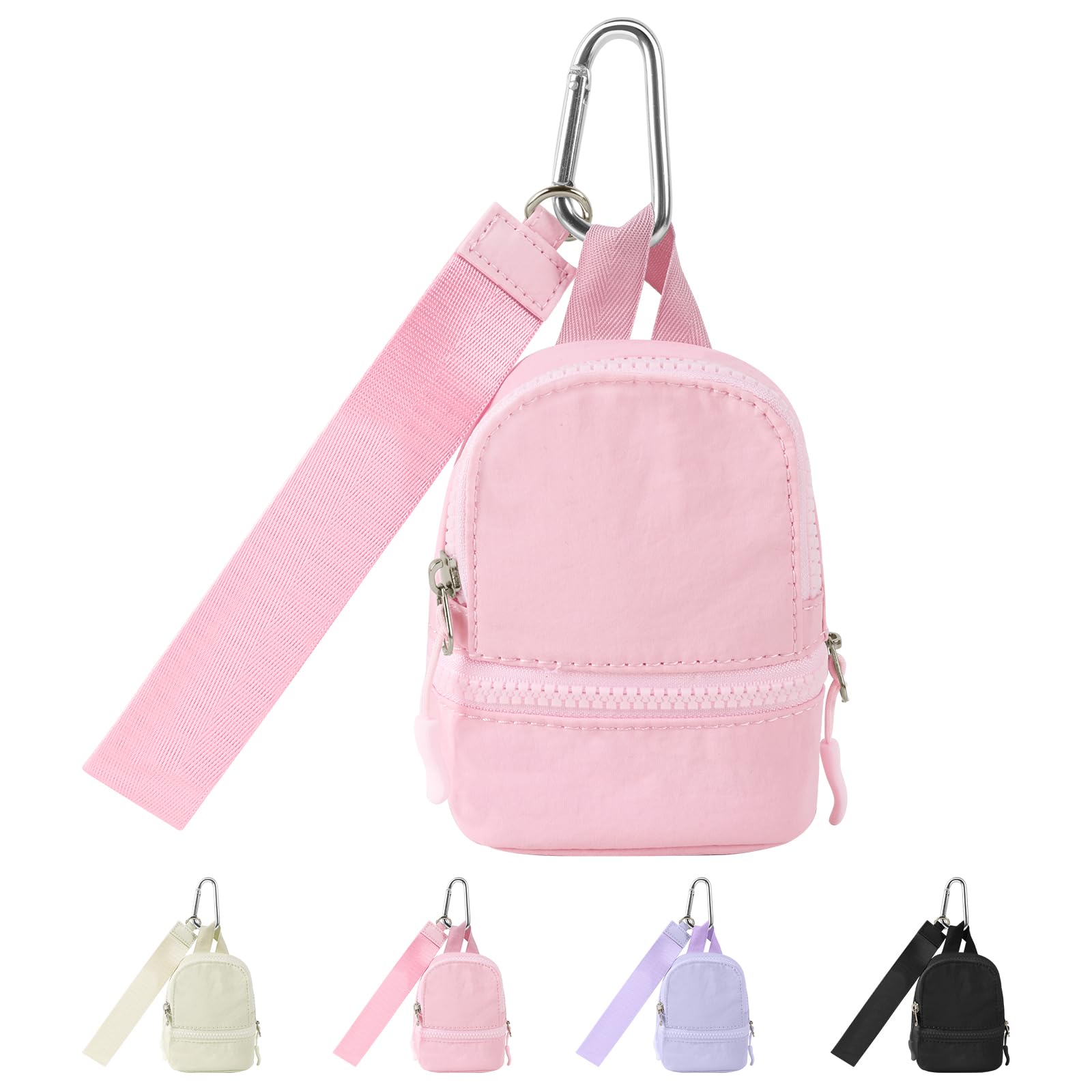 Amazon.com: Mini Backpack Keychain Wristlet Wallet,Small Cute Coin ...