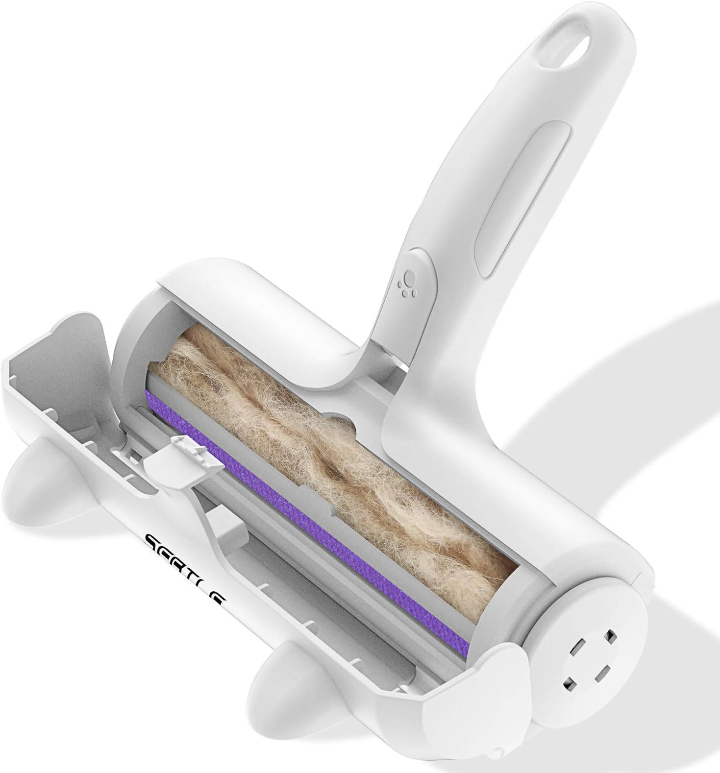 Fur Magic Pet Hair Remover Lint Brush With Self-Cleaning Base, Reusable ...