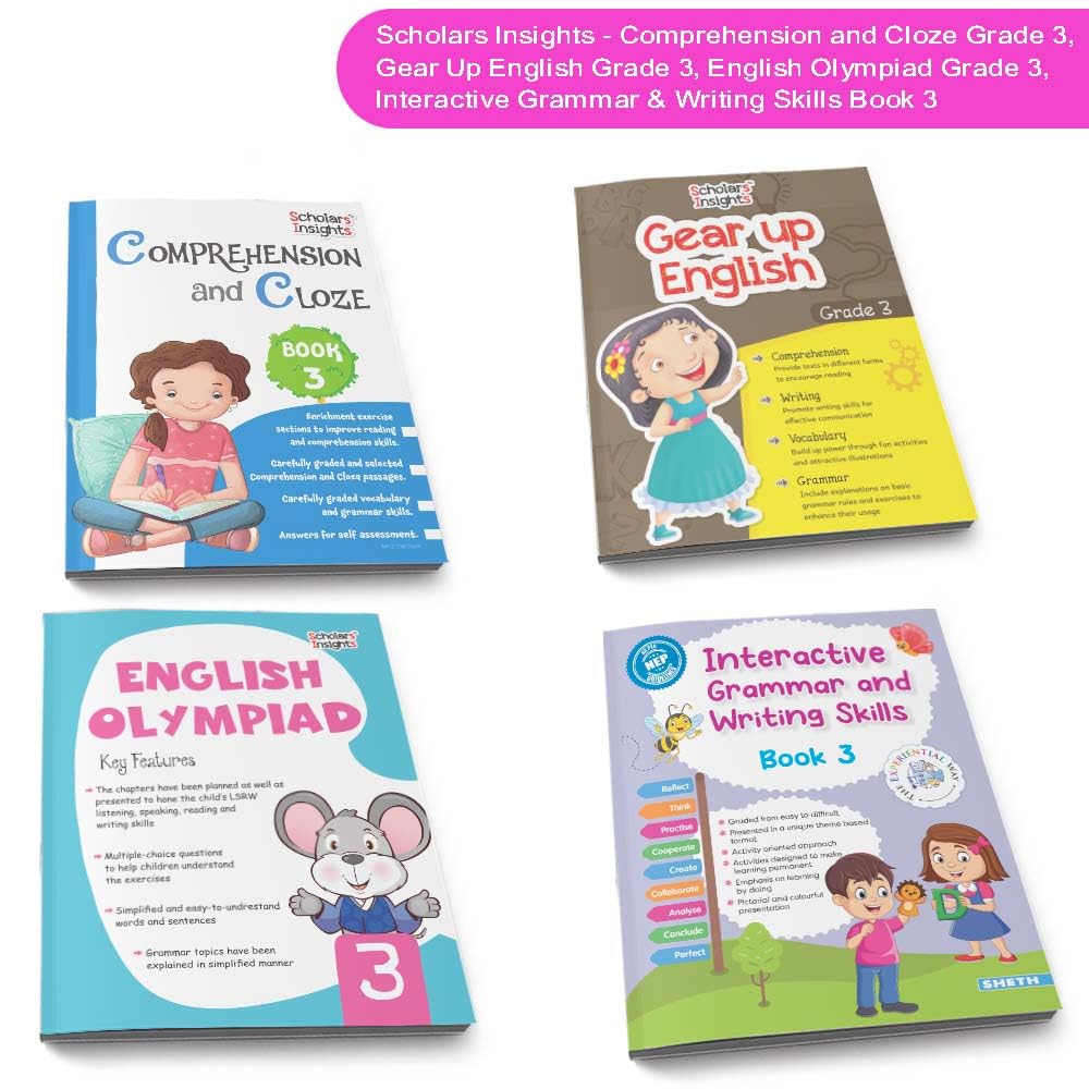 Grade 3 Ultimate English Combo Practice Workbooks Set of 4| NEP Base ...