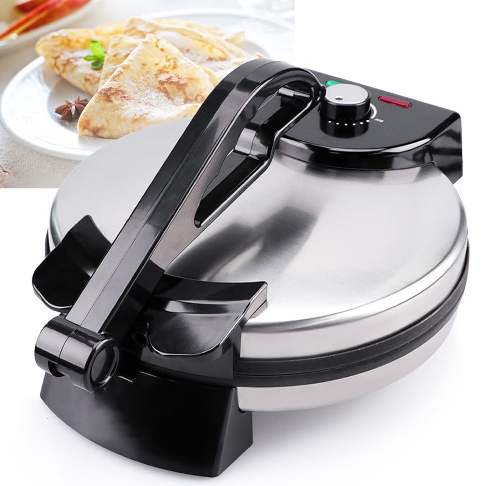 Portable Electric Crepe Maker, 1800W Automatic Non-Stick Pancake Maker ...