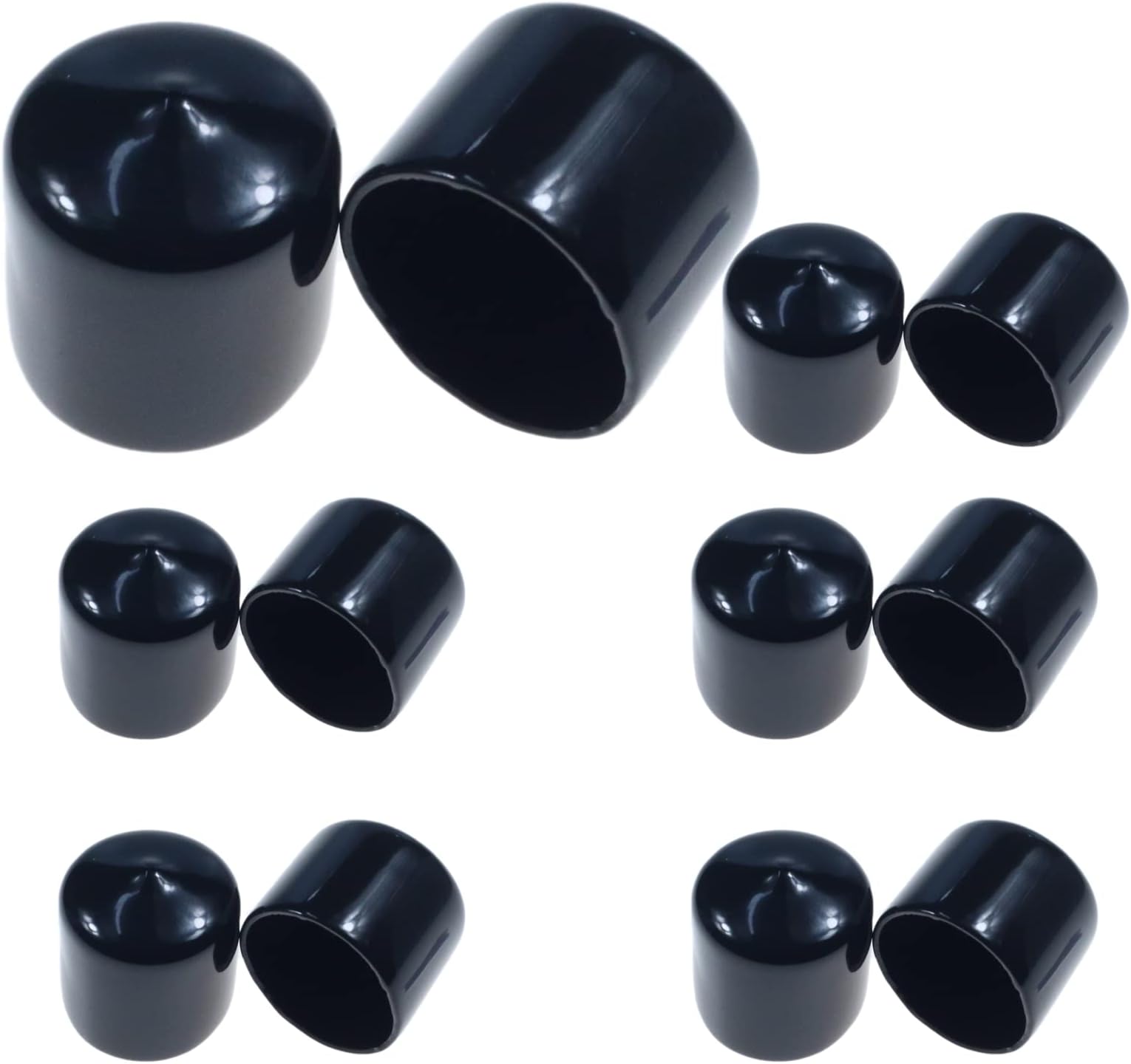 1 1/2 Inch Rubber End Caps Round Rubber Caps Plug Insert Decking Caps ...