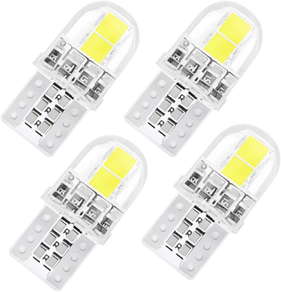 Bonlux 12V T10 Wedge Base LED Bulb, 2W 194 168 W5W LED Wedge Light ...