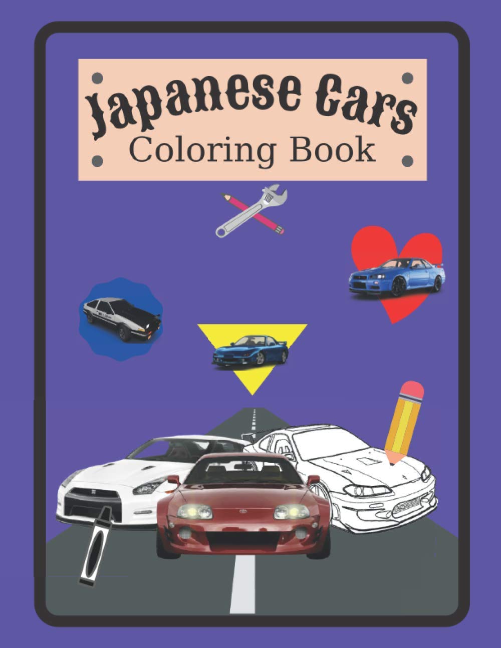 Buy Japanese cars coloring book: Japanese cars coloring book with ...