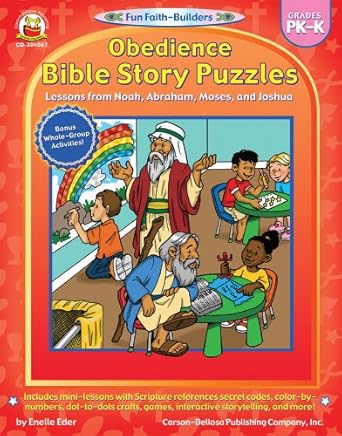 Obedience Bible Story Puzzles, Grades PK - K (Fun Faith-Builders): Eder ...