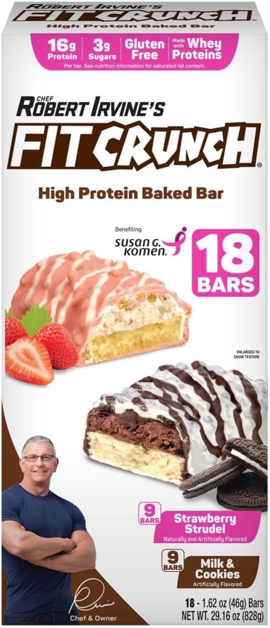 Amazon.com : FITCRUNCH Wafer Protein Bars, 16g of Protein & 1-3g of ...