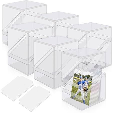 Amazon.com: OwnMy Plastic Card Storage Box Plastic Card Storage Case ...