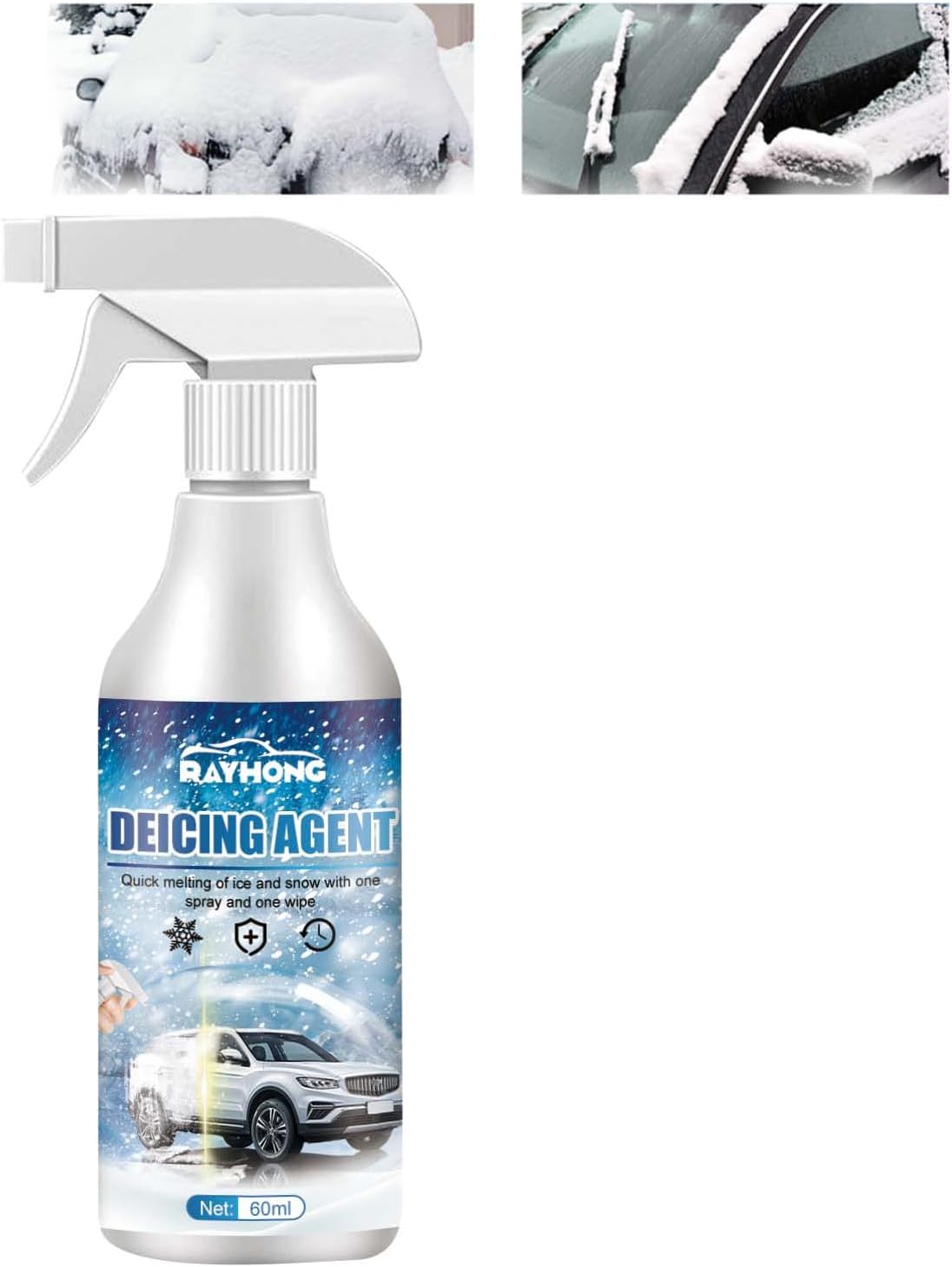 Amazon.com: Deicer Spray for Car Windshield, Window Snow Melting Spray ...