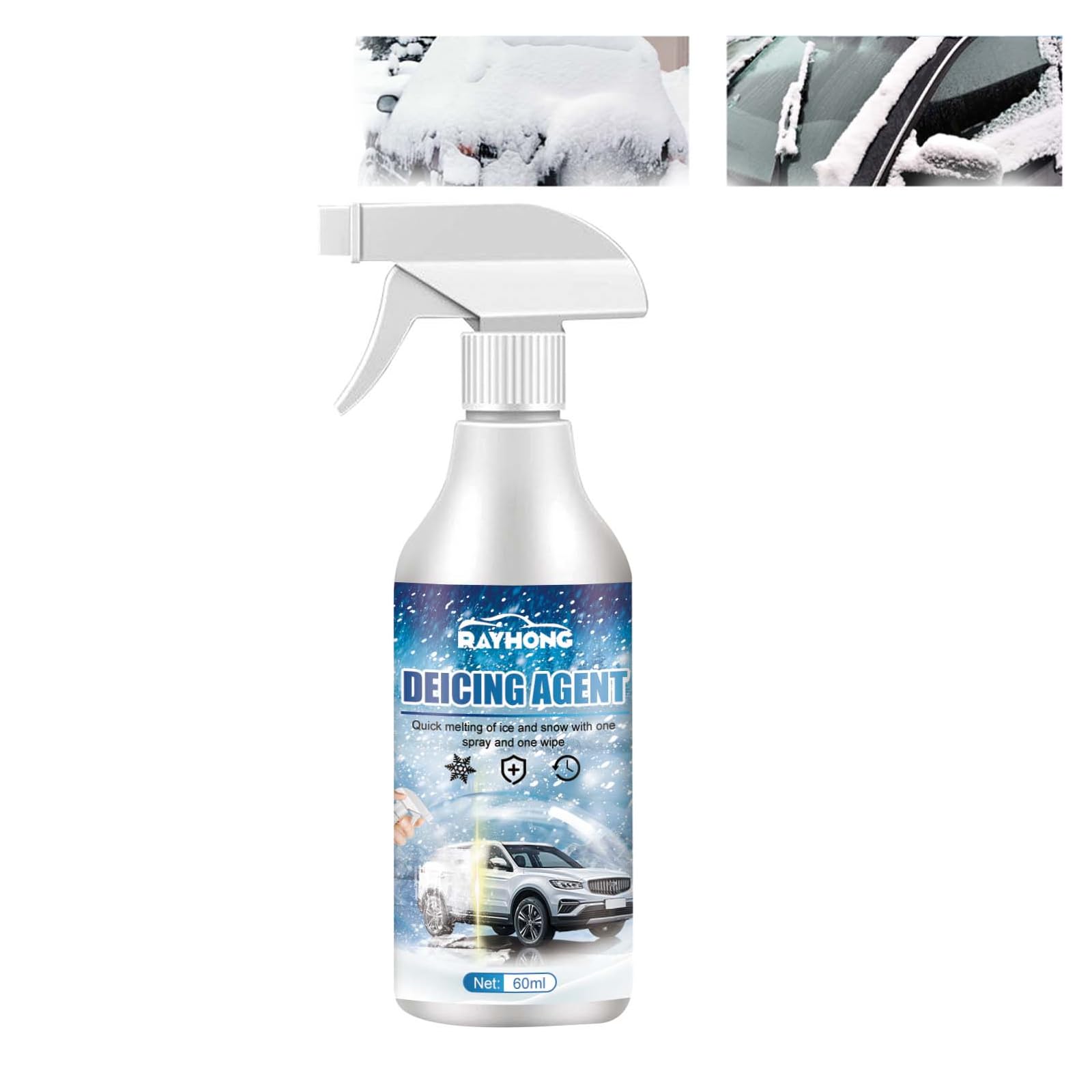 Amazon.com: Deicer Spray for Car Windshield, Window Snow Melting Spray ...