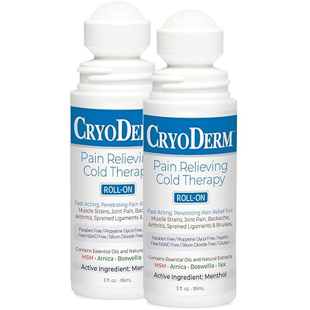 Amazon.com: CryoDerm 4 oz Spray (2 Pack) Cold Therapy Maximum Pain ...