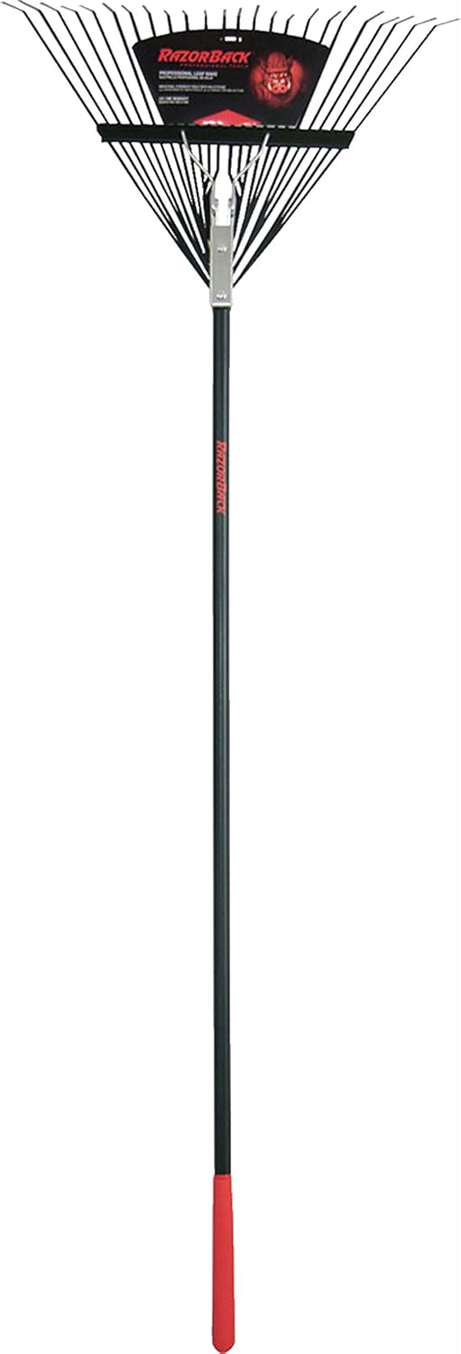 Amazon.com : RazorBack 2.13" X 24" X 68" Fiberglass Handle Steel Rake ...