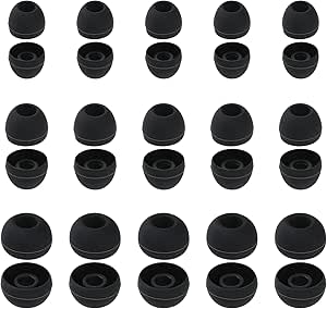 Amazon.com: 15 Pairs Earbud Tips Silicone Replacement Earbud Ear Buds ...
