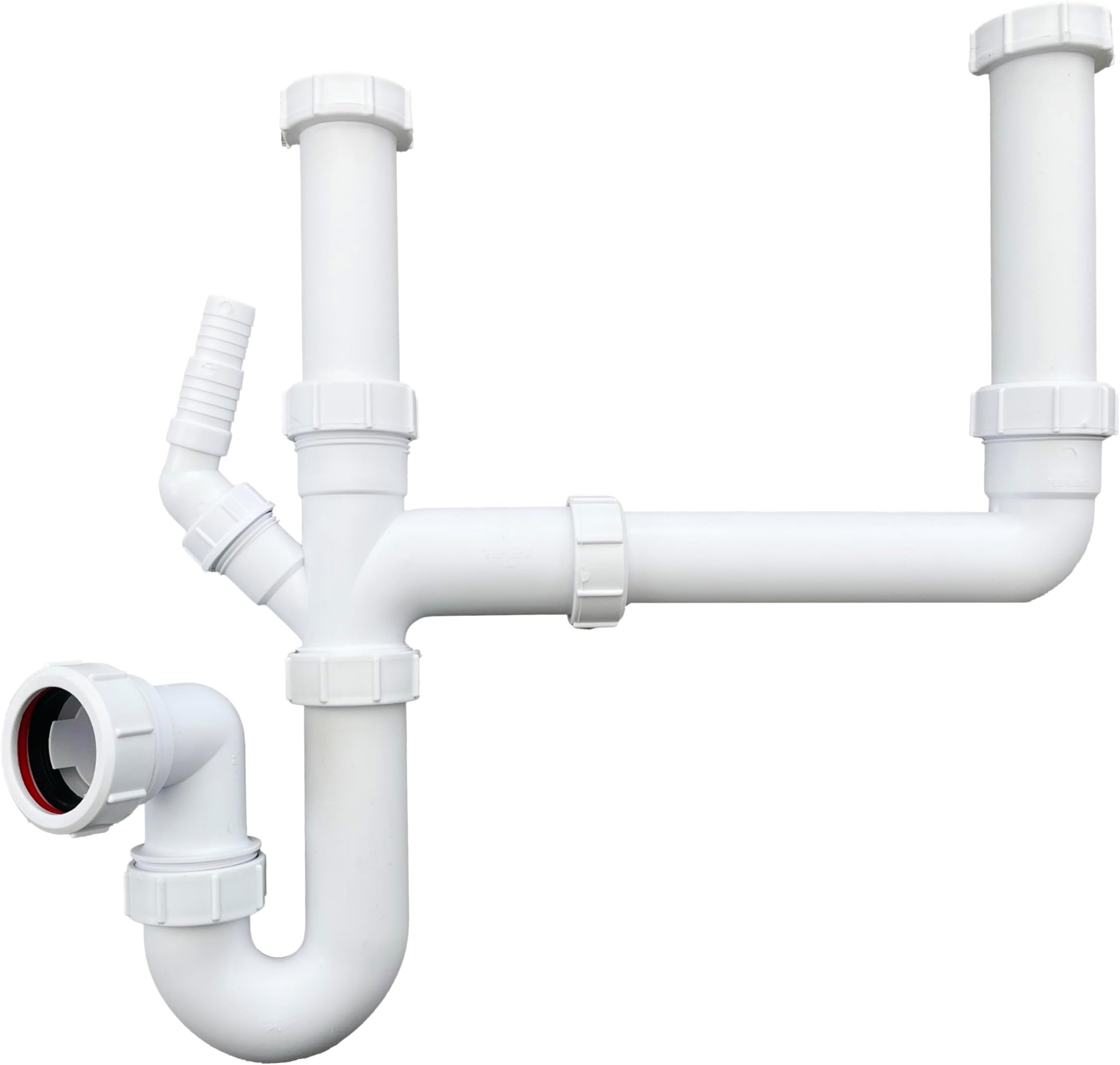 SIA 15PPK Universal Fitting Plastic Plumbing Waste Pipe Pack with U ...