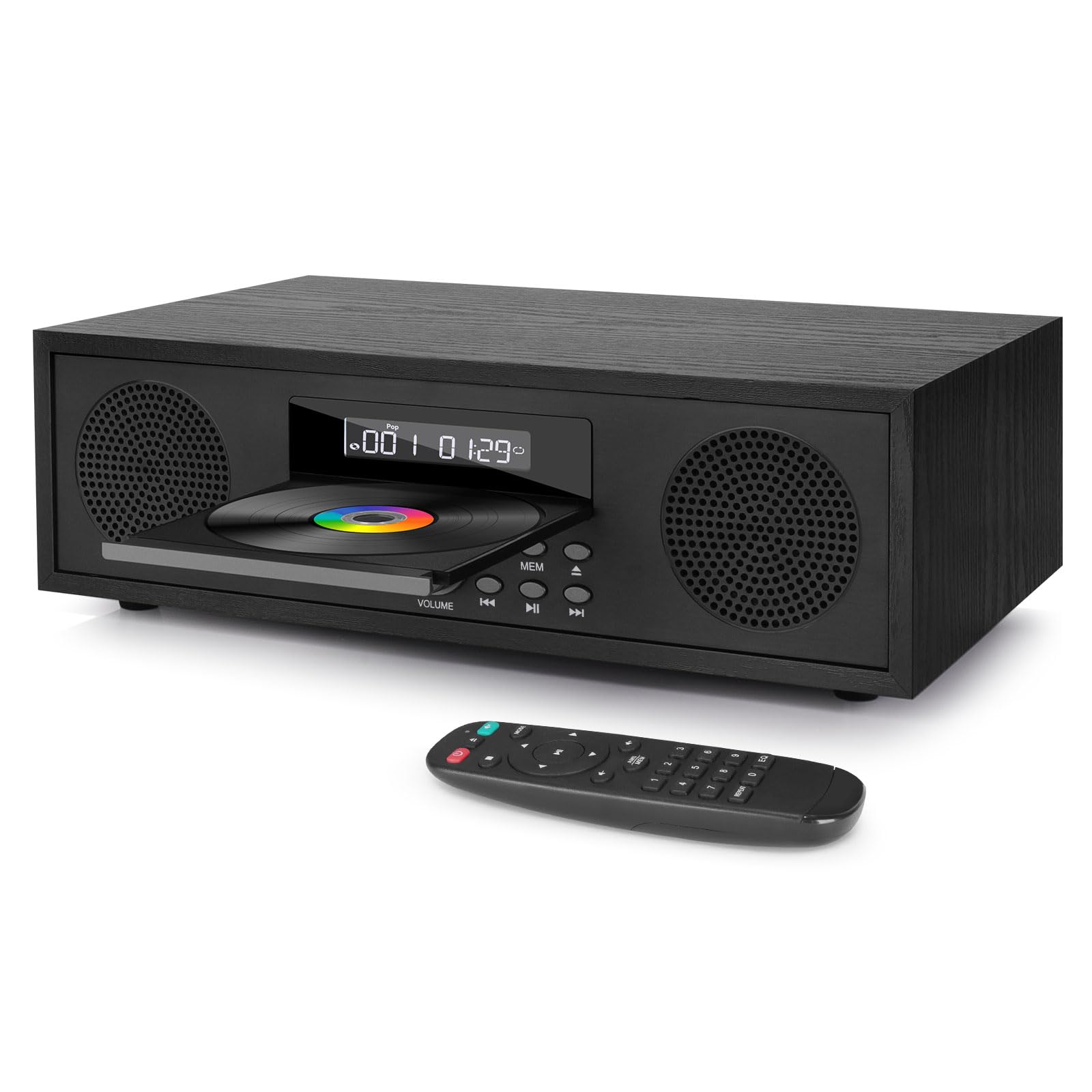 Kompaktanlage mit CD, Micro-HiFi-Anlage mit CD-Player 2x20W Lautsprechersystem, Mini ...