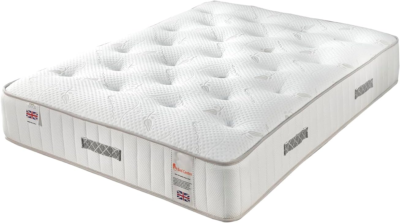 Bed Centre 3FT Single Pocket Sprung Memory Foam Mattress Medium Firm ...