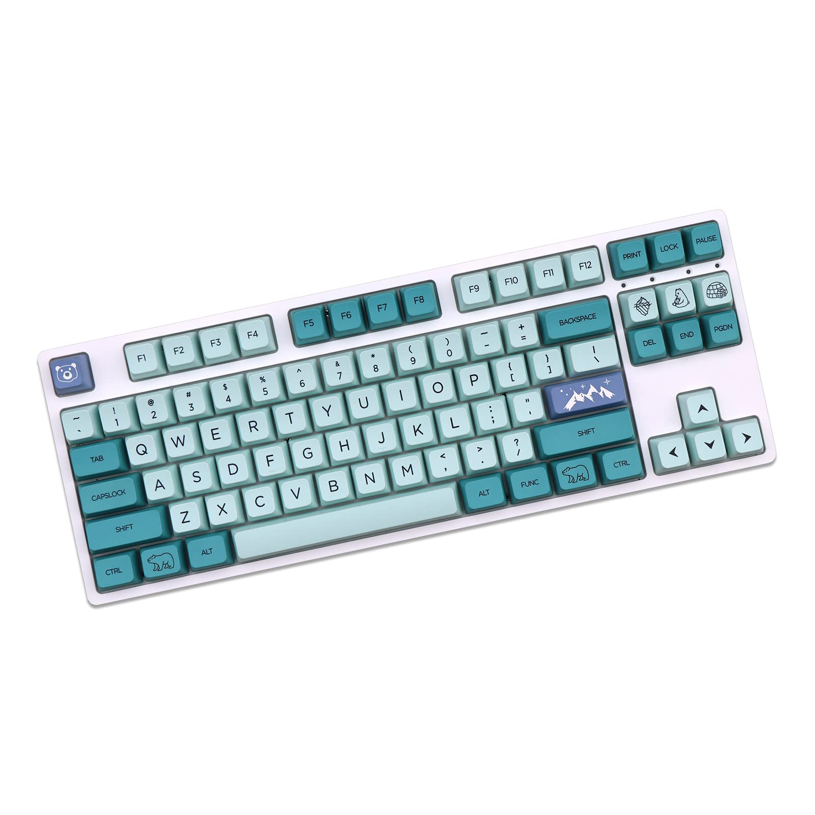 Buy PBT Keycap Set for Gaming Mechanical Keyboard, 146 Keys MDA Profile ...