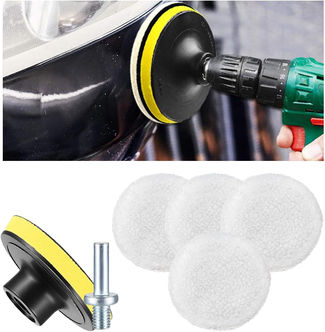 Amazon.com: 6PCS 6 Inch Wool Polishing Buffing Pads, Wool Buffing ...