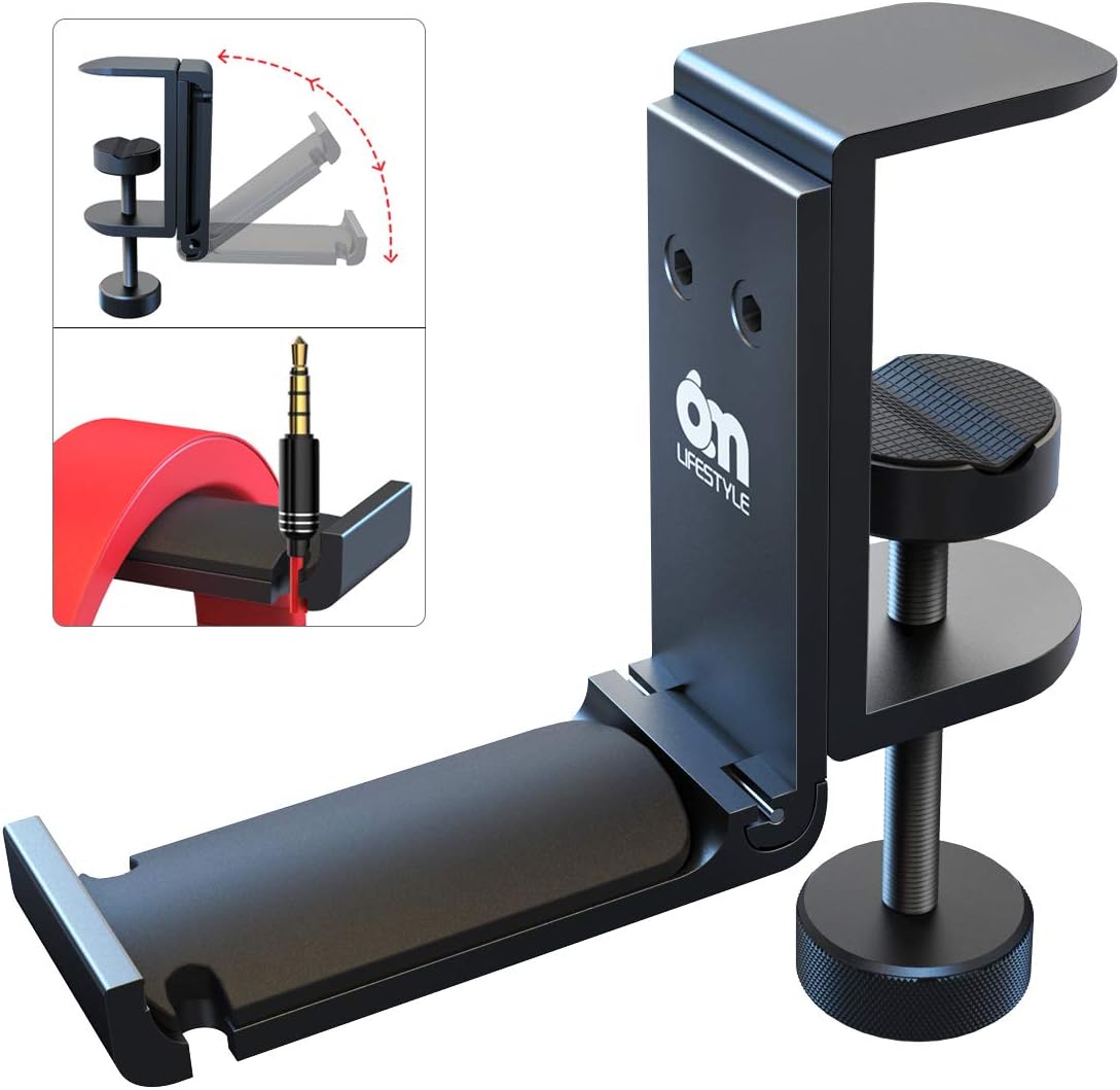 Amazon.com: Lamicall Headphone Stand, Headset Hanger - 360 Degree ...