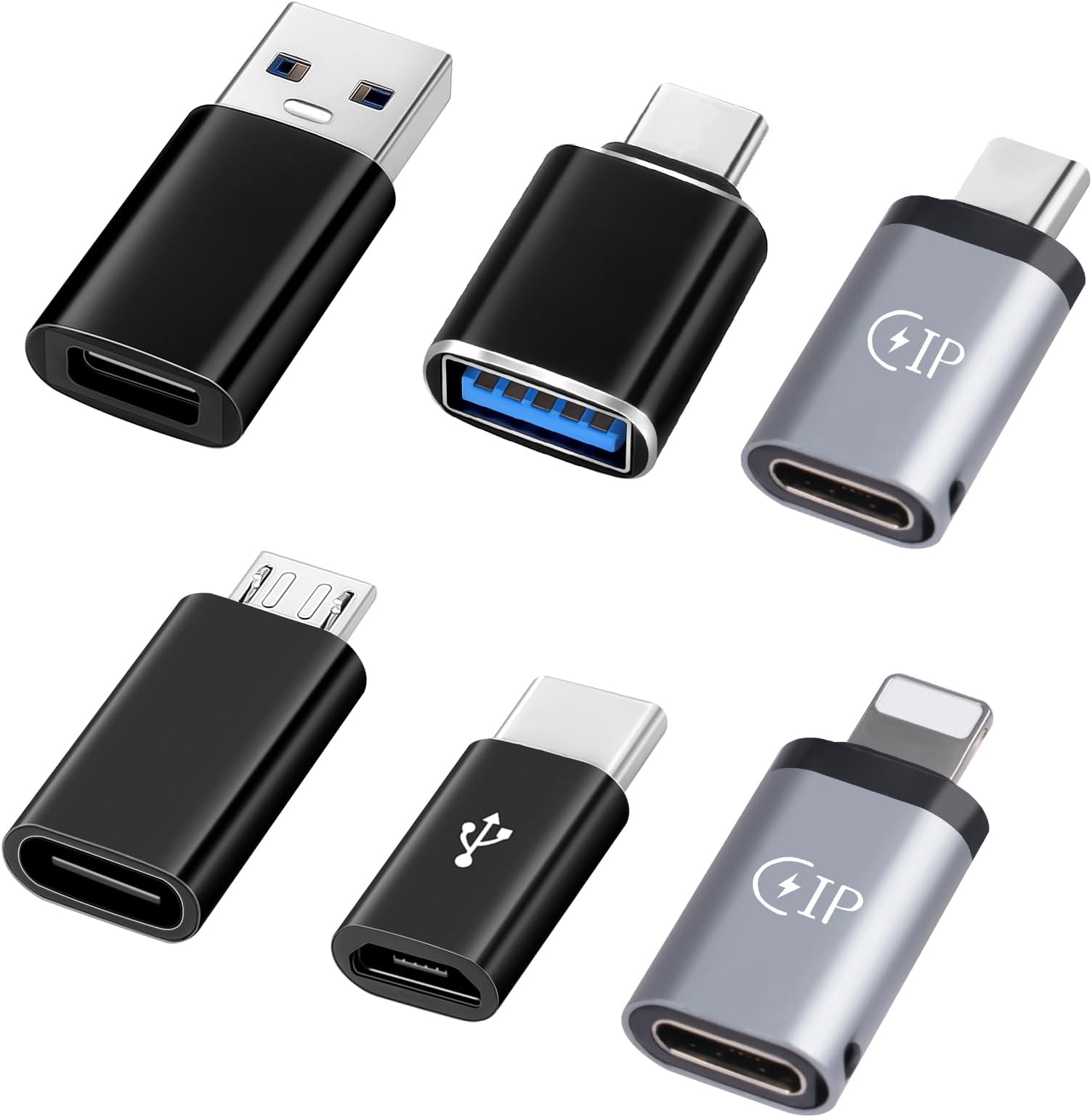 USB C-adapter 4 stycken, USB C till USB 3.0 OTG-adapter, Micro USB till ...
