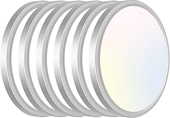 zemty LED Ceiling Light Brushed Nickel - 12In 28W Silver Round Flat ...