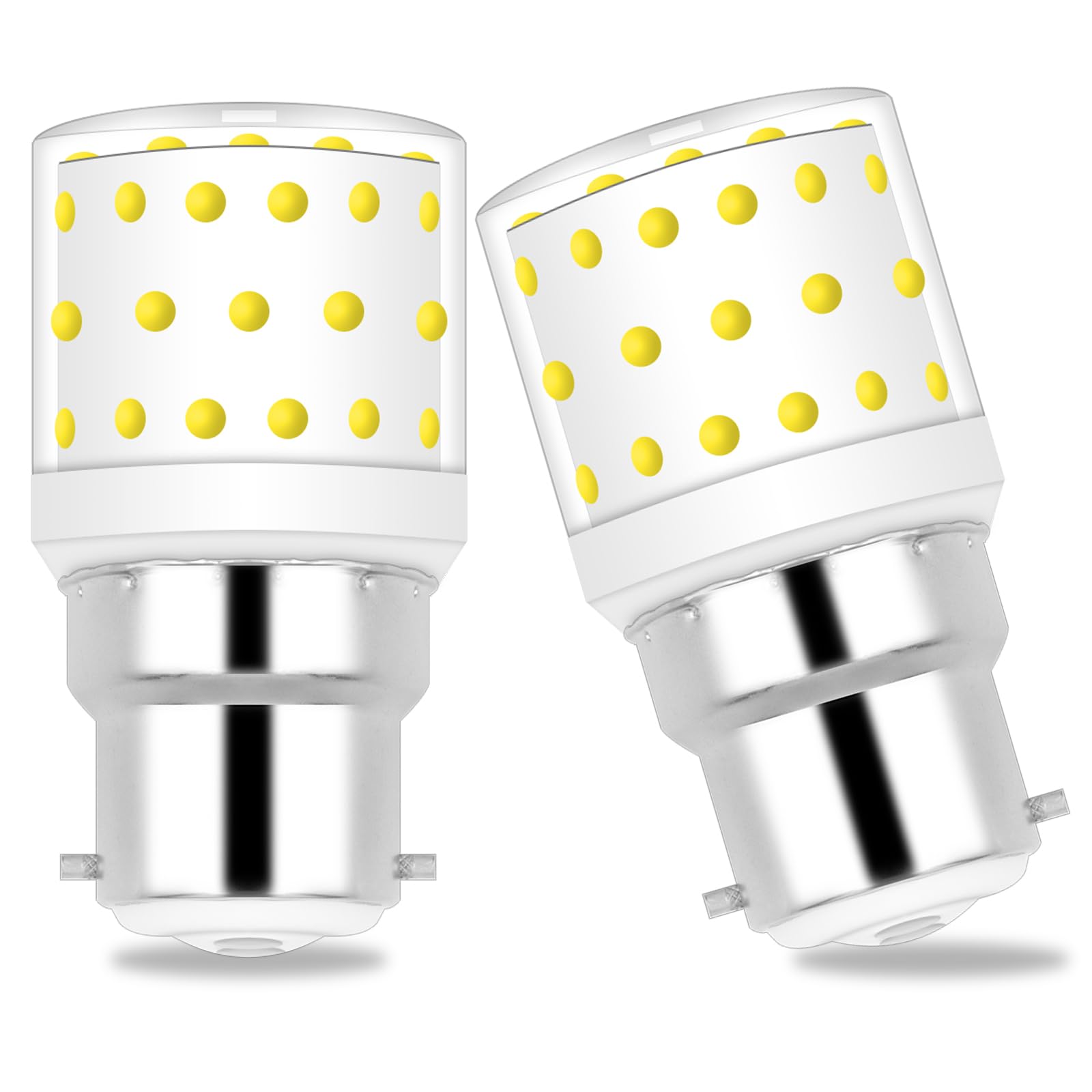 XIMNCHNI B22 LED Bulb 6W, B22 Bayonet Light Bulbs, Cool White 6000K ...