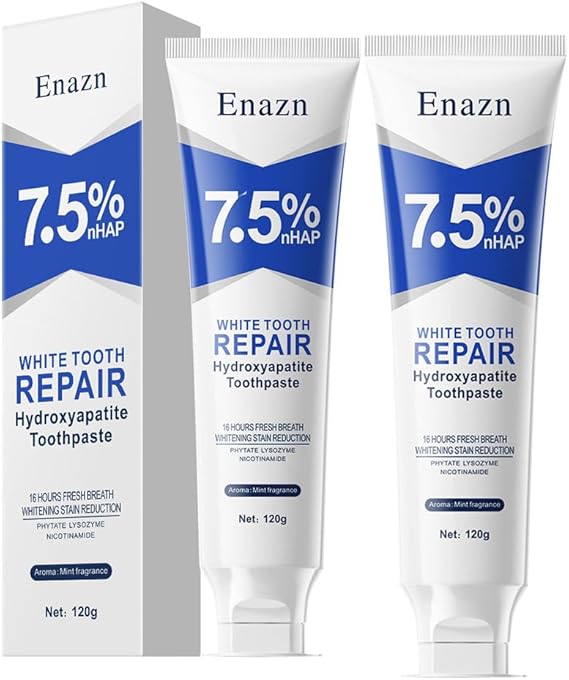 Amazon.com : 7.5% Nano Hydroxyapatite Toothpastes for Enamel Protection ...