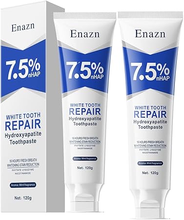 Amazon.com : 7.5% Nano Hydroxyapatite Toothpastes for Enamel Protection ...