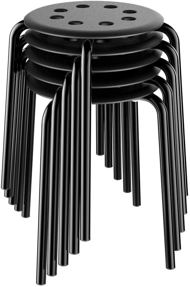 Amazon.com: Yaheetech 17.3in Plastic Stack Nesting Stools Portable ...