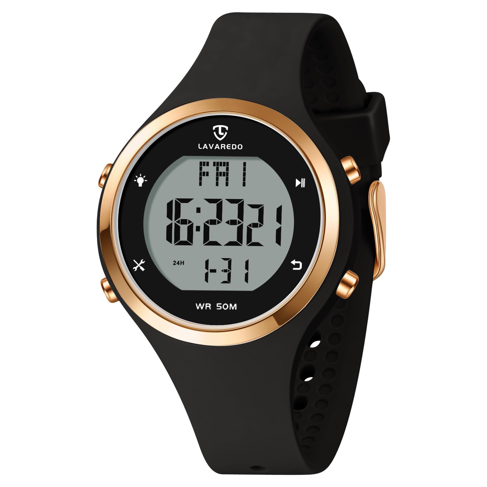 Watches for Women 5ATM Waterproof Digital Womens Watch Outdoor Sport ...