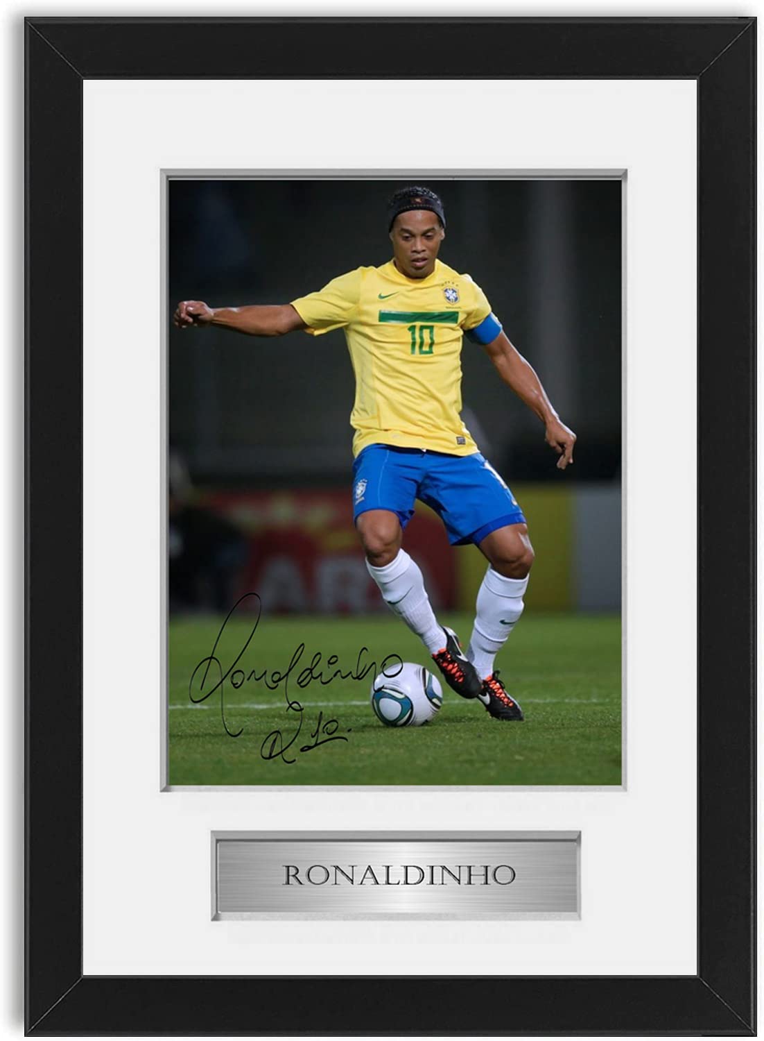 Ronaldinho Brazil Football Player A4 Printed Signed Autograph Photo ...
