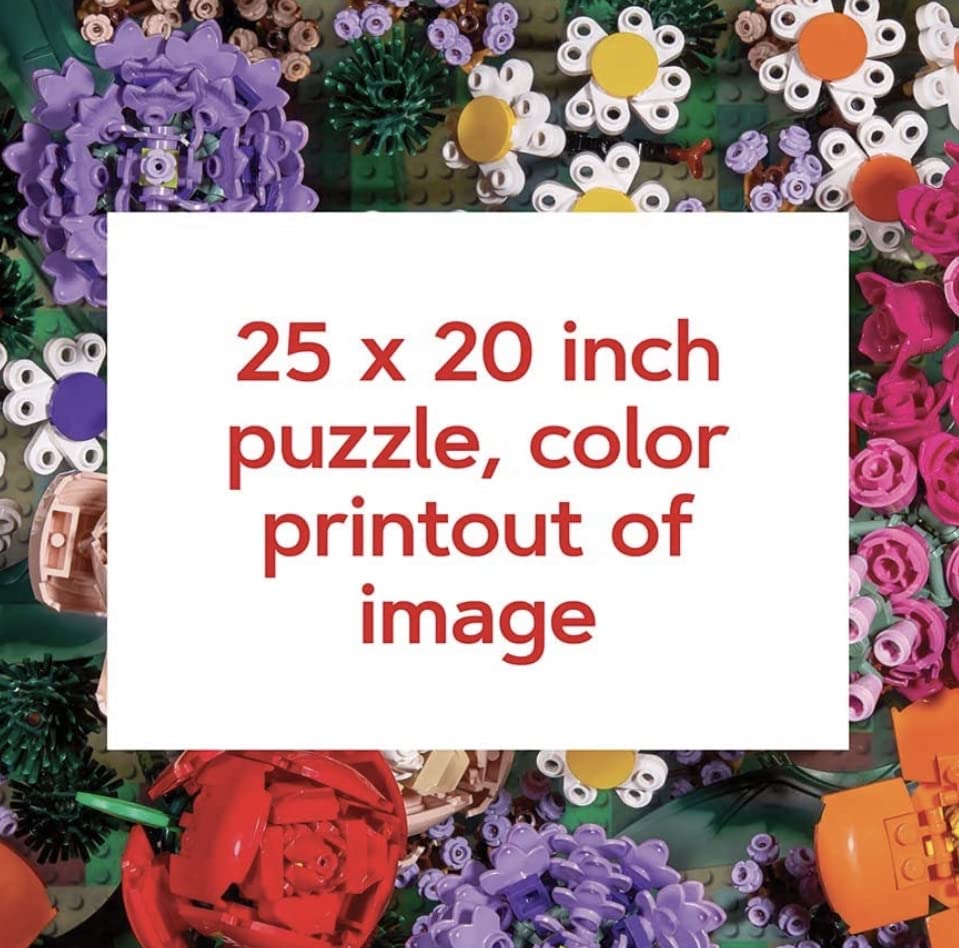 Amazon.com: Chronicle Books Lego Brick Botanicals 1,000-Piece Puzzle ...