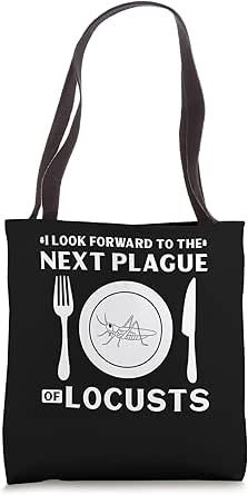 Amazon.com: Entomophagy Bug Eaters Quote, Insect Protein Lover Tote Bag ...