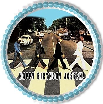 Amazon.com: Beatles Abbey Road - Edible Cake Topper - 7.5" round ...