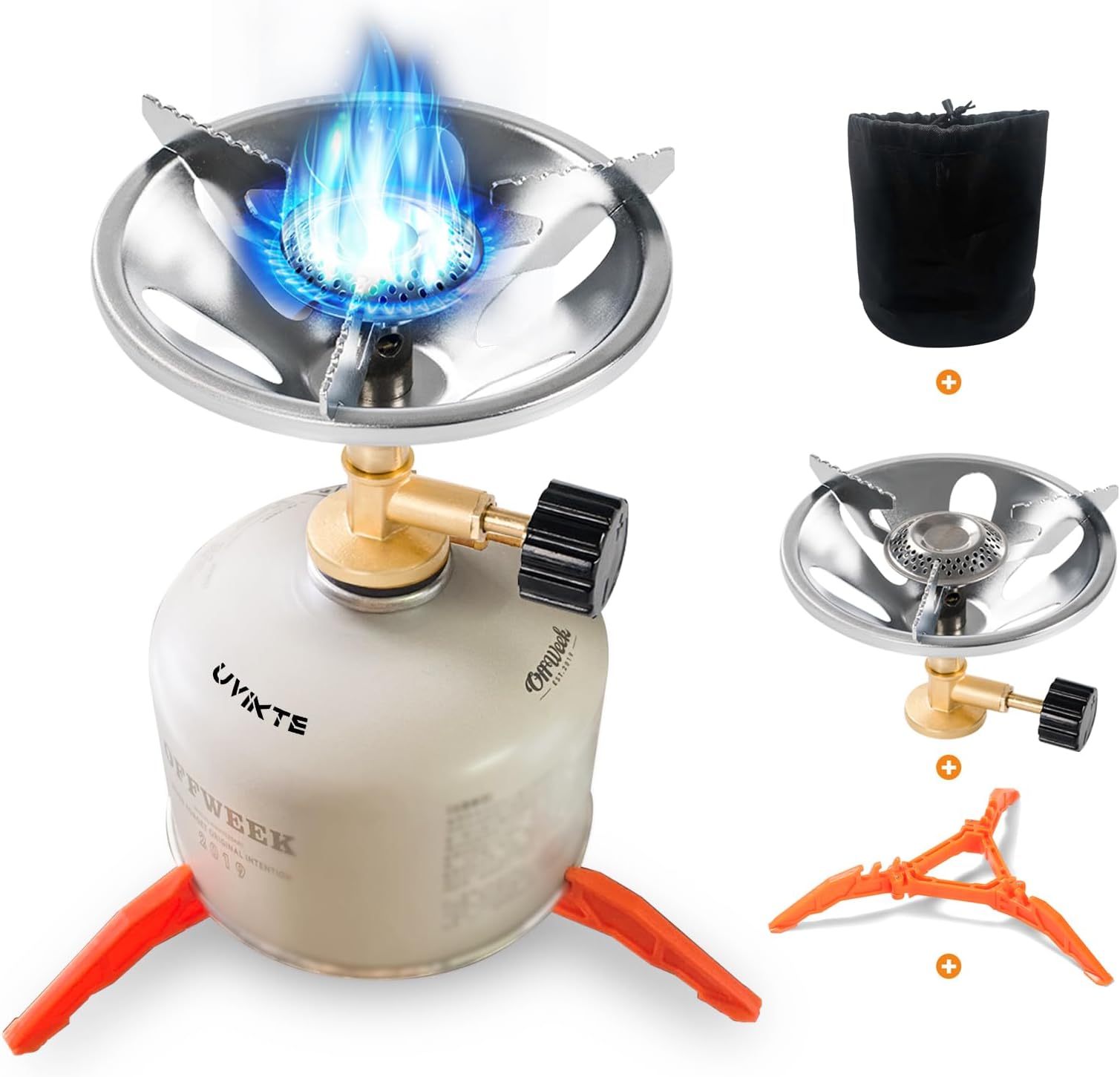 Amazon.com: Outbound Single Burner 3 Piece Portable Adjustable 10,000 ...