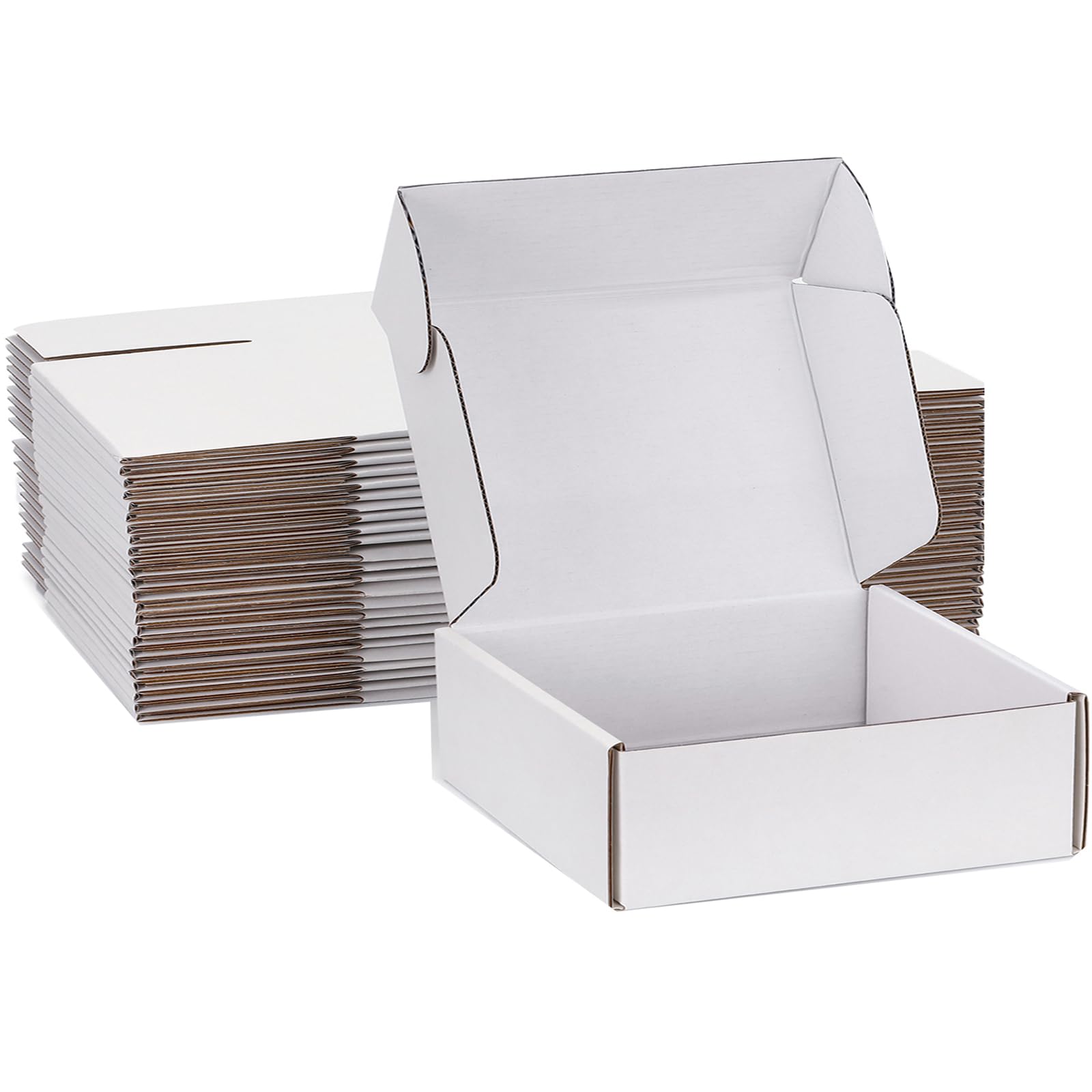 Snapklik.com : Yidomto 10x10x3 White Small Shipping Boxes - 25 Pack ...