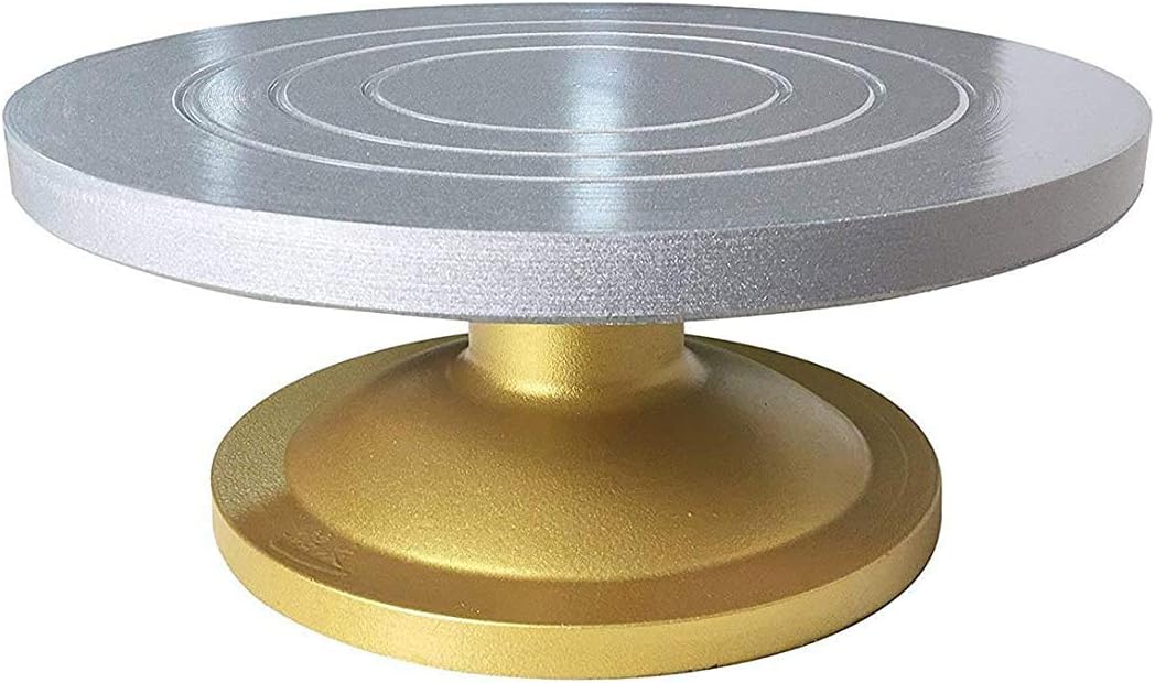 KARP 360 Degree Fiber Cake Stand Smooth Rotating Decorating Turntable ...