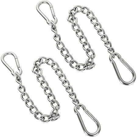 Amazon.com: LIVTE 2 Pack Stainless Steel Hanging Chair Chain with 4 ...