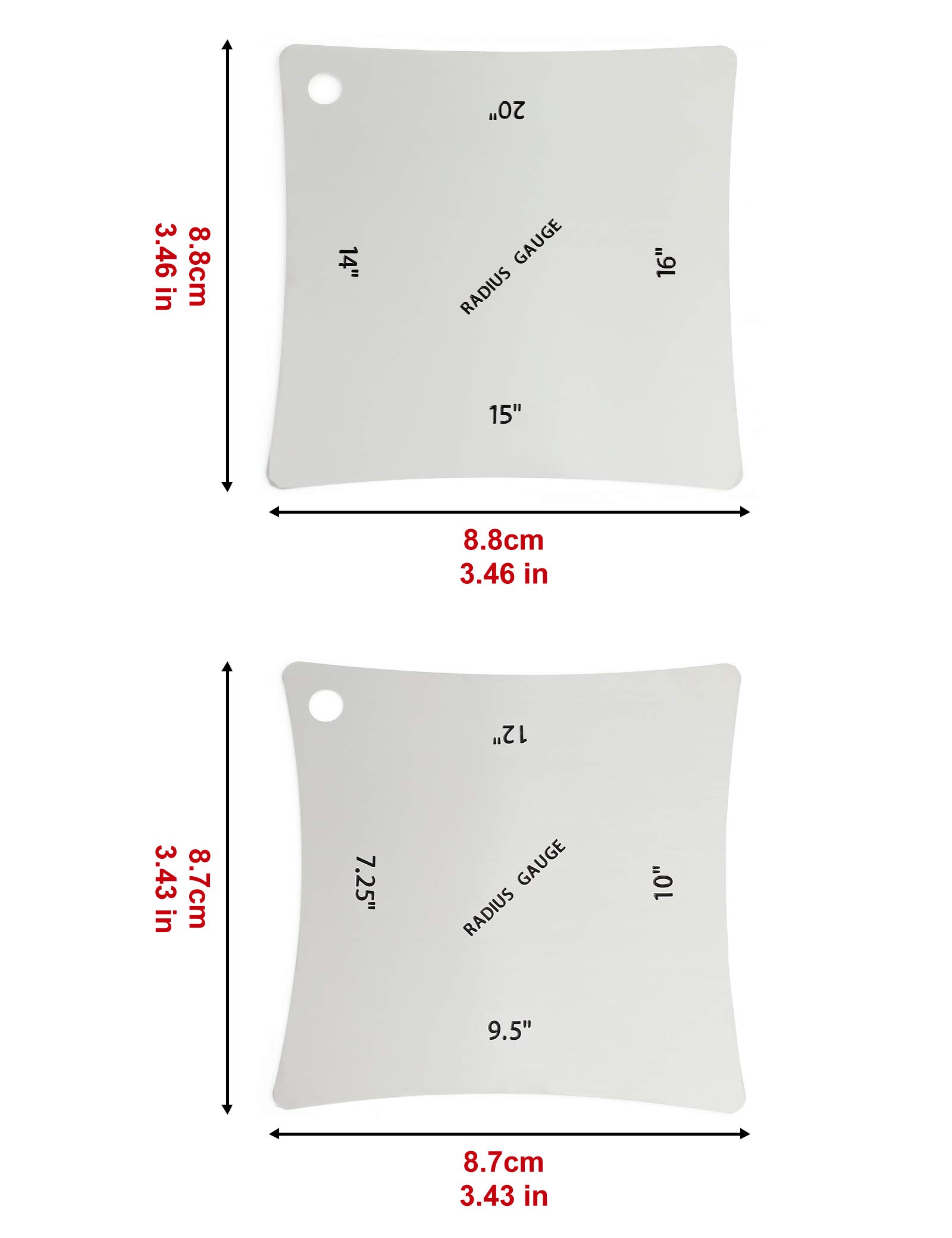 Holmer Guitar Luthier Tools with 15 Blades Feeler Gauge Metric, String ...