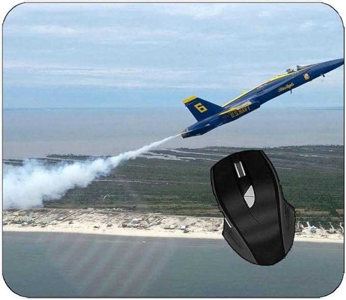 Amazon.com: Mouse Pad Blue Angels F-18 Fighter Military Navy Jet ...