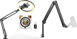 Amazon.com: InnoGear Overhead Phone Mount with Ring Light & Boom Arm ...