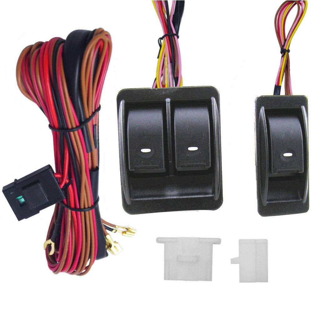 Amazon.com: Paddsun Power Window Switch Kit Set with Wiring Harness ...