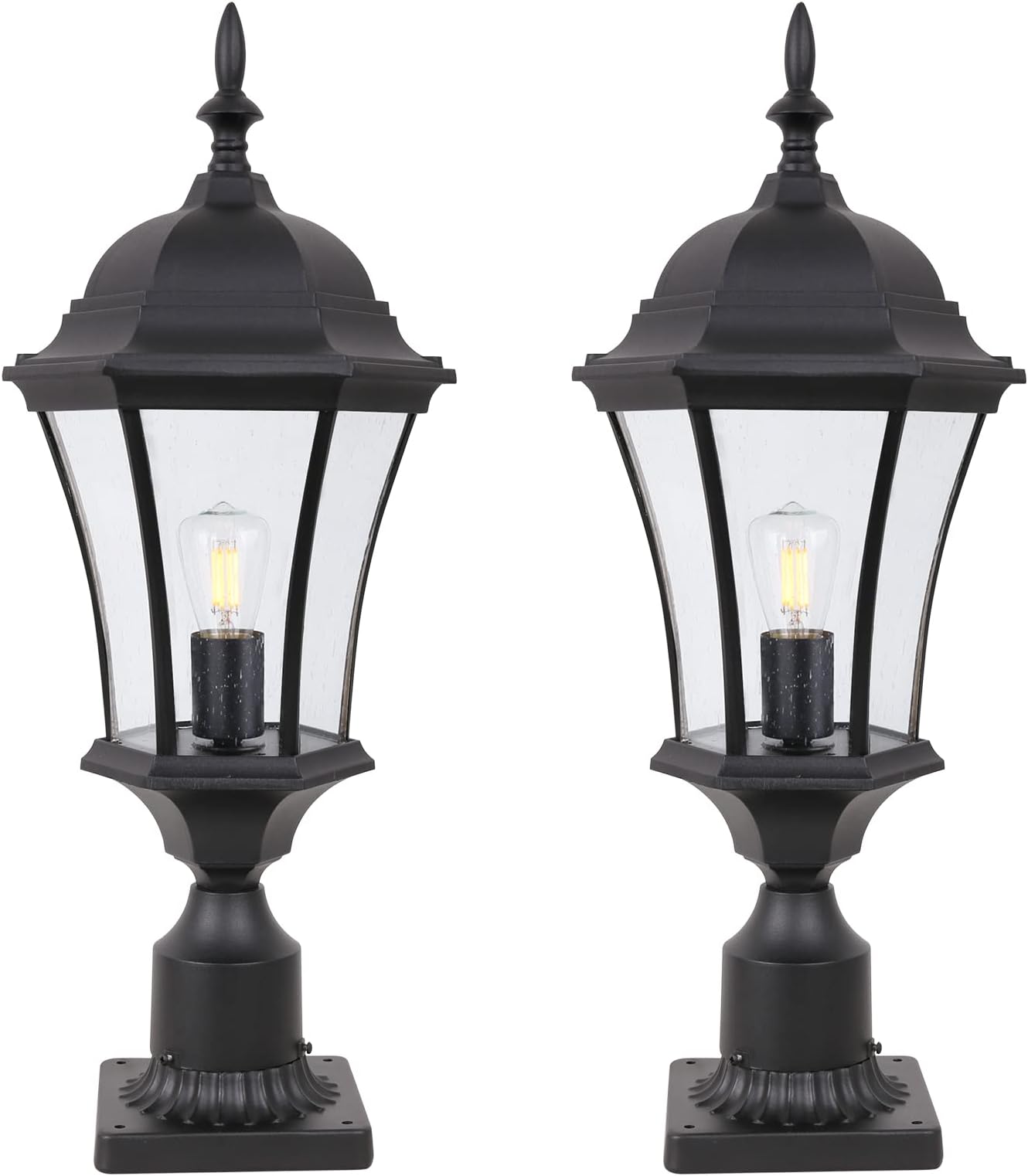 John Timberland Bellagio Traditional Post Light Pier Mount Textured ...