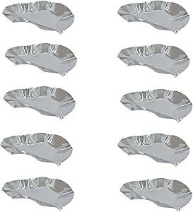 Amazon.com: HAN SHENG 10 Pcs Stainless Steel Grillable Oyster Shells ...