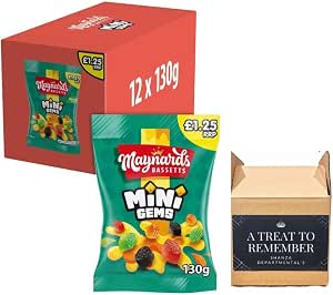 Maynards Bassetts Sweet Bags 12 x 130g (Mini Gems) : Amazon.co.uk: Grocery
