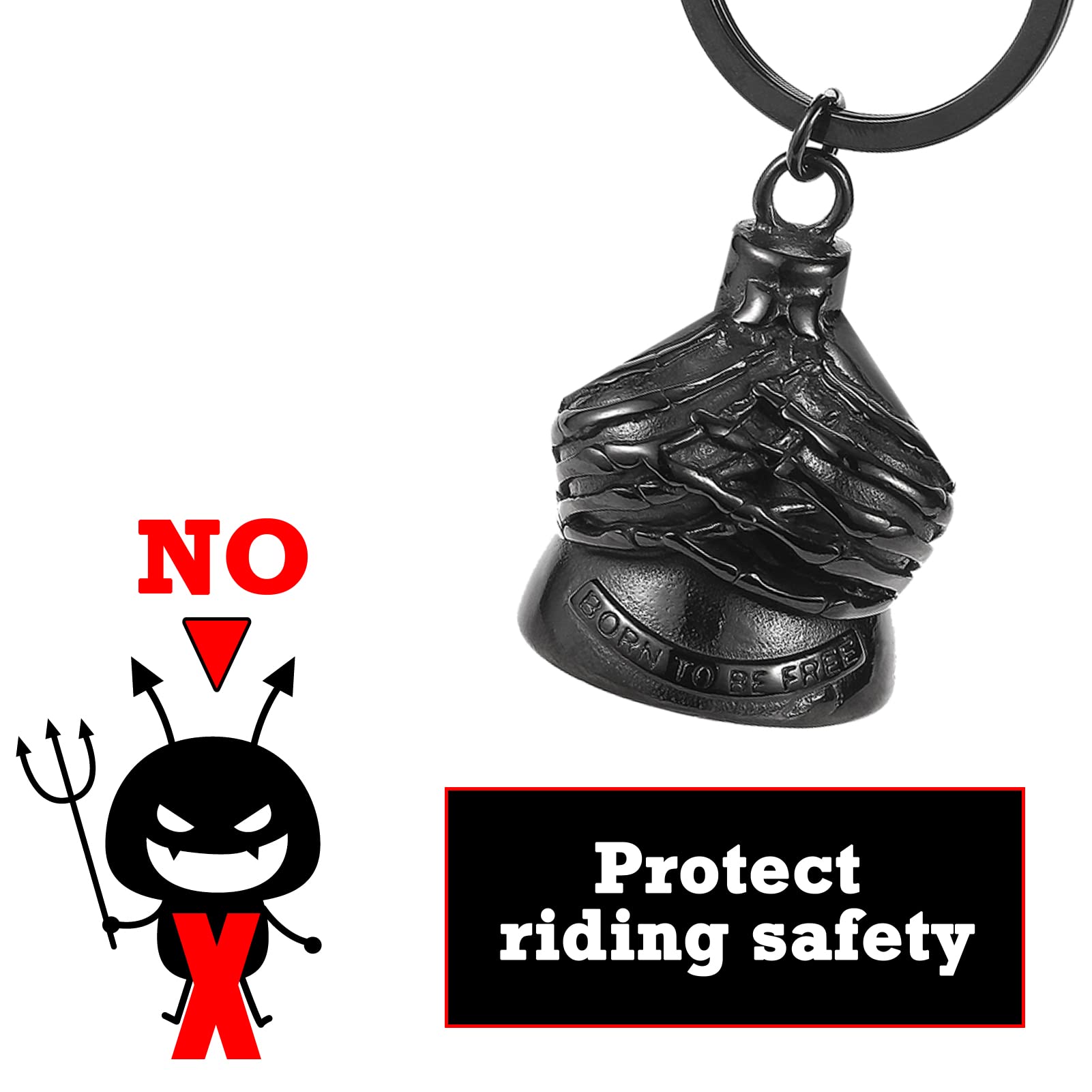 Motorcycle Safety Accessory Motorcycle Guardian Bell - 3D Biker Bell ...
