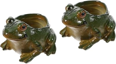 Amazon.com: SWONVI Cute Animal Ceramics Planter Small Succulent Pot ...