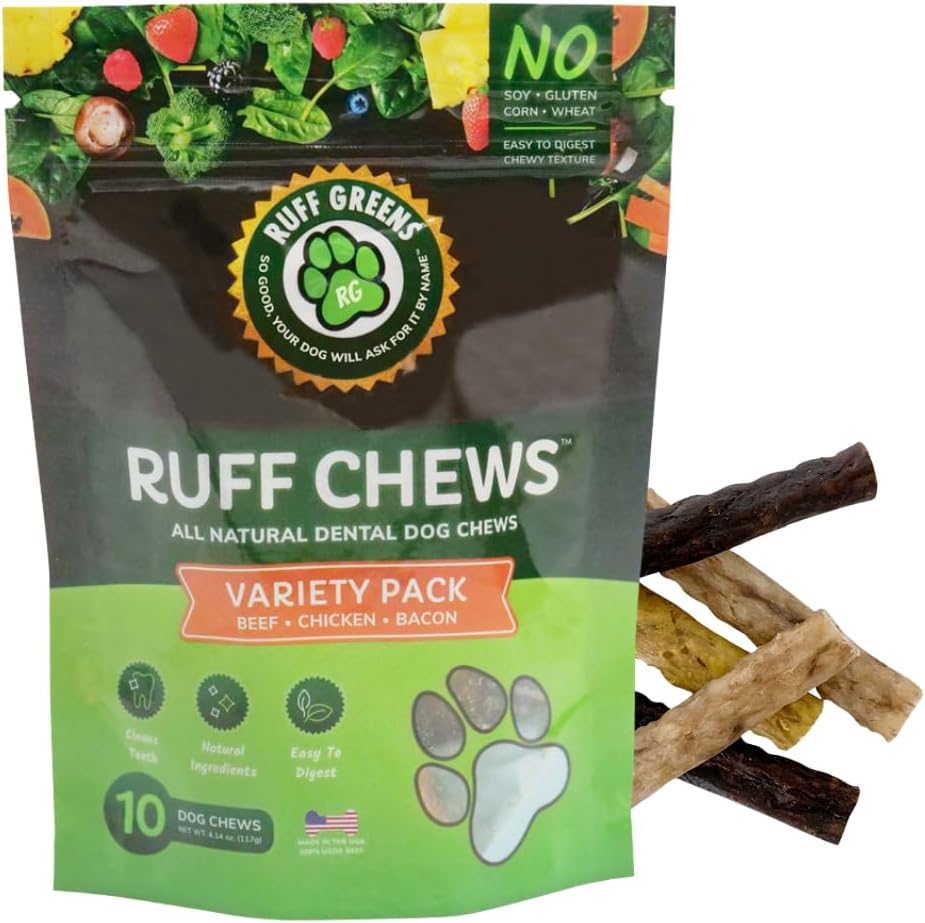 Amazon.com : Ruff Greens Ruff Chews Variety Pack – 10 Count | Natural ...
