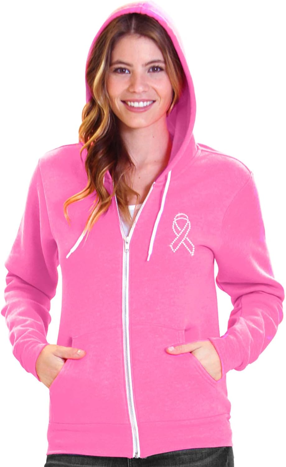 Amazon.com: Breast Cancer Survivor Gift - Pink Ribbon Hoodie ...