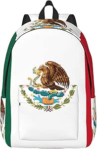 Amazon.com | Flag Of Mexico Print Unisex Canvas Backpack Cute Backpack ...
